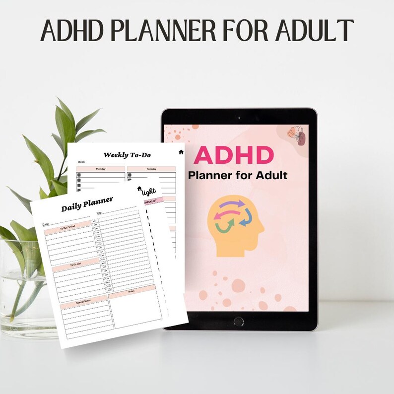 ADHD Tracker and Weekly Planner | Digital ADHD Journal for Adults ...