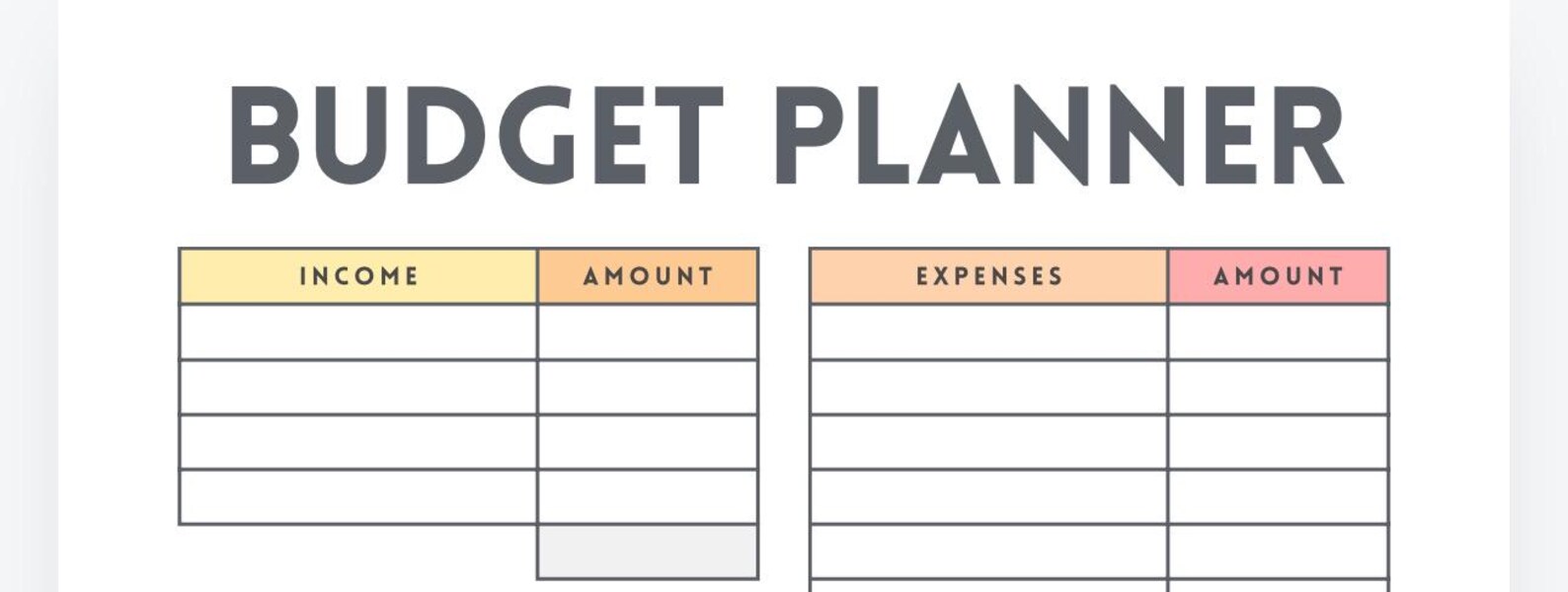EDITABLE BUDGET PLANNER, Budget Planner, Printable Monthly Expense ...