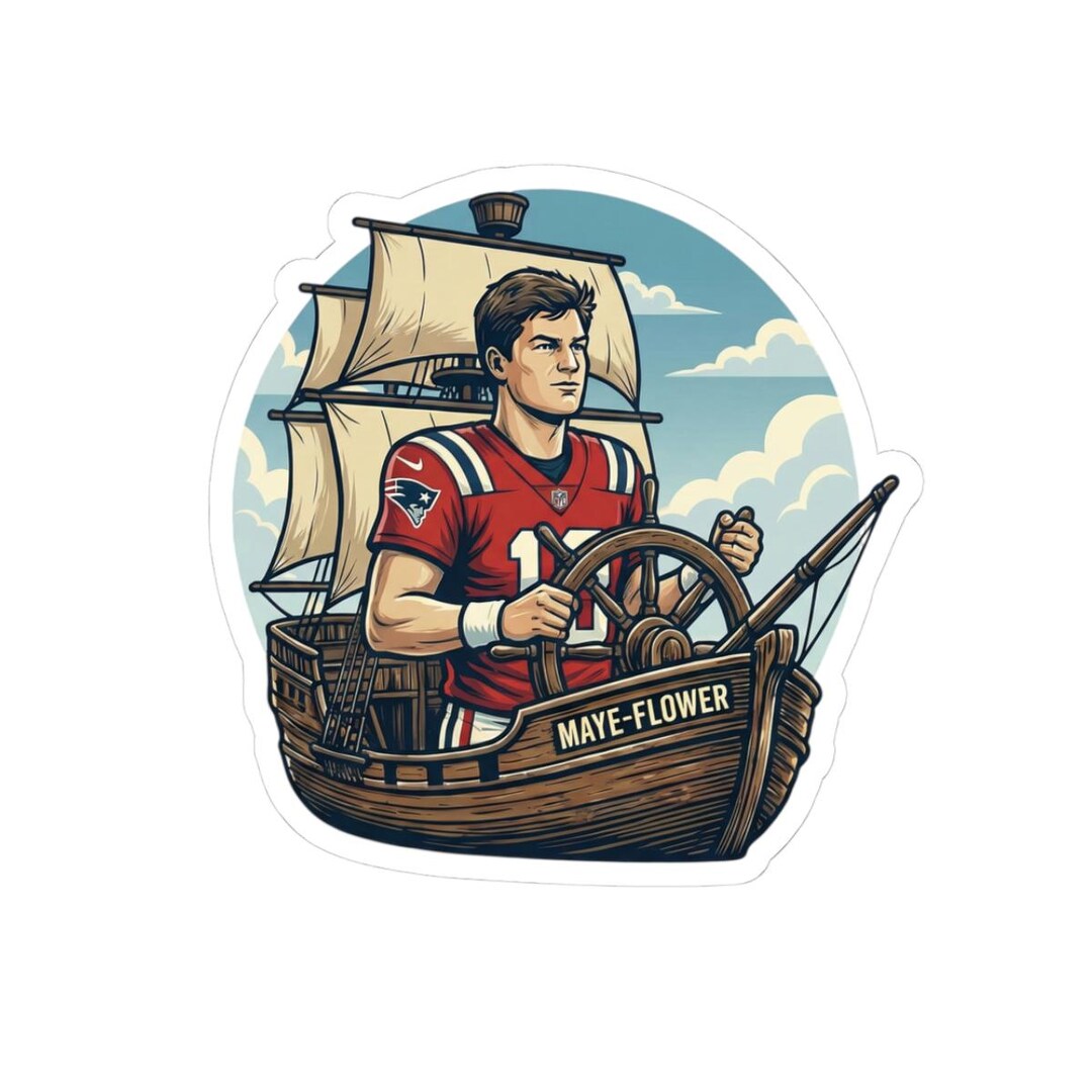 Drake Maye Sticker New England Patriots NFL Fan Gift Football Vinyl ...