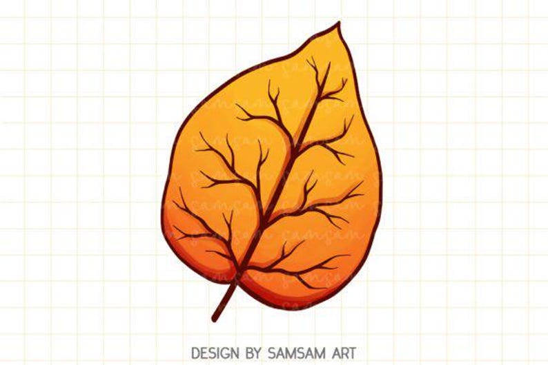 Unique Fall Leaves Sublimation Bundle | Cute Autumn Leaf Clipart for ...