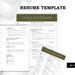 Amber Modern Resume Template With Photo | Clean and Professional CV ...