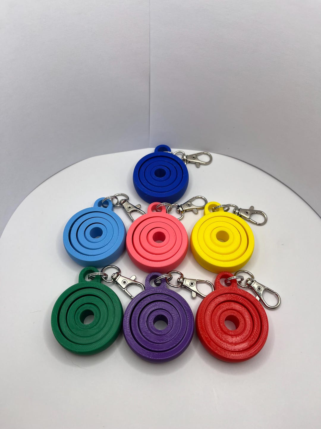 3d Printed Keychain Fidget/gyro Fidgets - Etsy