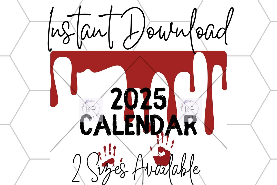 2025 Crime Calendar 11x8.5 8.5x11 Digital Calendar Digital Download - Etsy