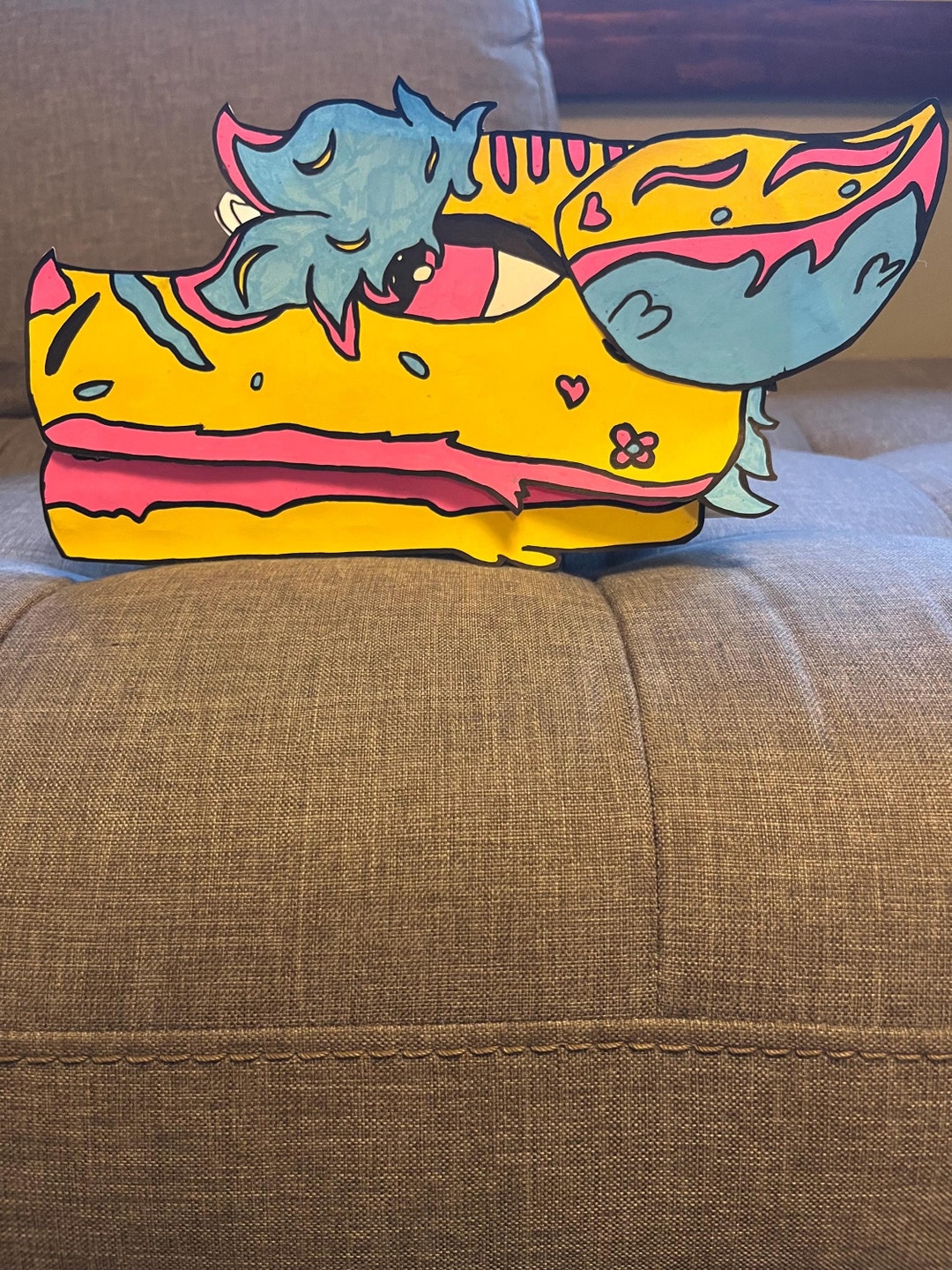 Paper Dragon Paper Puppet Original Design Dragon READ DESC BEFORE Order ...