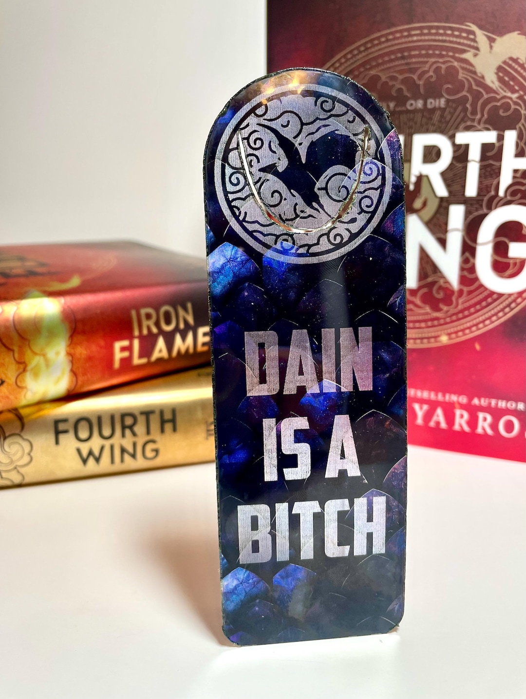 Dain is A… Fourth Wing Inspired Tassel Free Bookmark- Dragon Scale ...