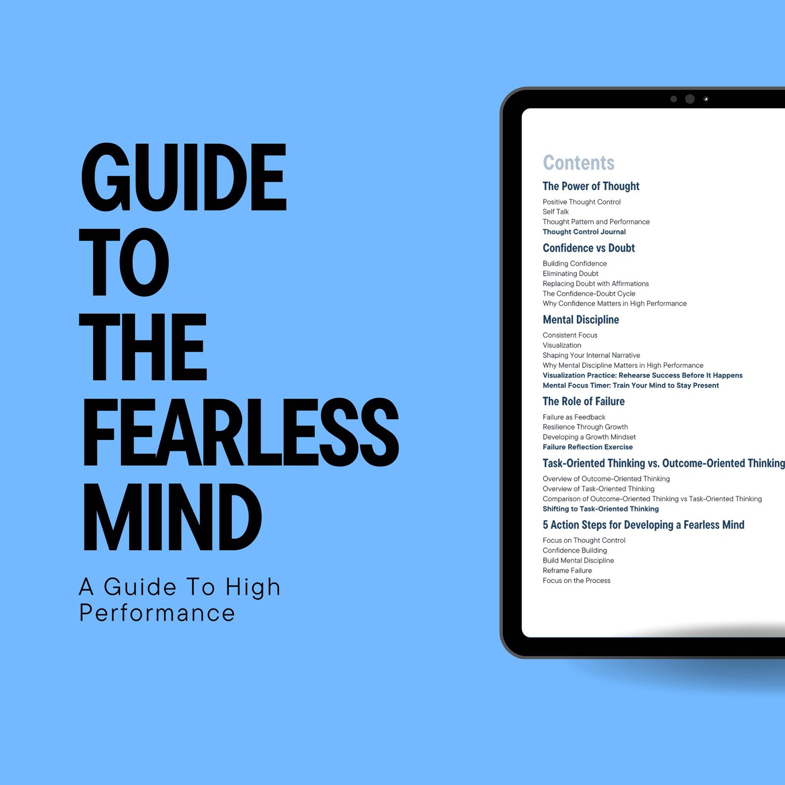 The Fearless Mind - A Guide to High Performance - Etsy
