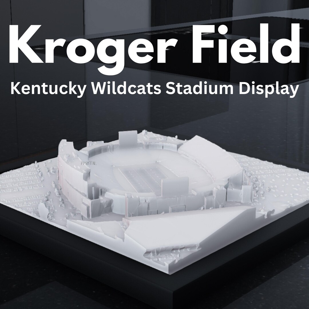 9” X 9” Kroger Field 3D Model - Kentucky Wildcats Art & Decor - Etsy ...