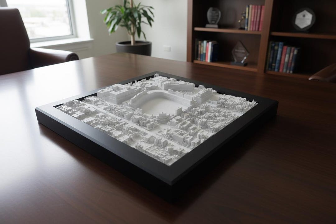 Wrigley Field 3D Stadium Model - Chicago Cubs Art & Decor (10” X 10 ...