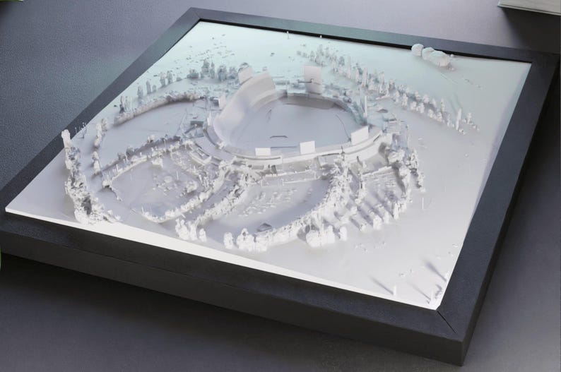 World Series 3d-printed Dodger Stadium Model Unique Sports Memorabilia ...