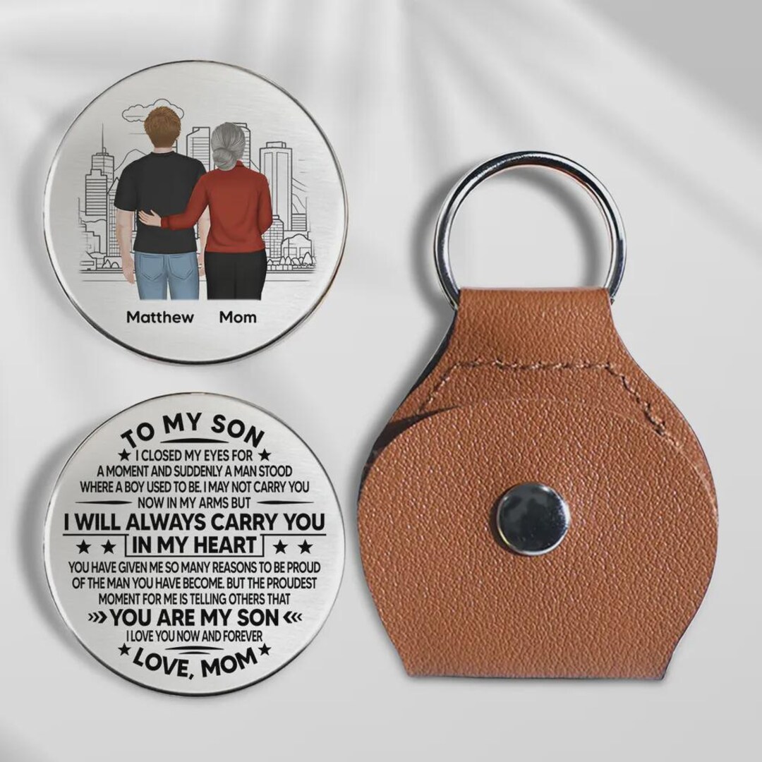 Personalized Keychain for Son – 'always Carry You in My Heart' Gift - Etsy