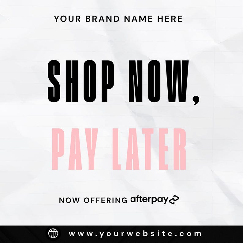 Shop Now Pay Later Flyer Template, Canva Editable - Etsy