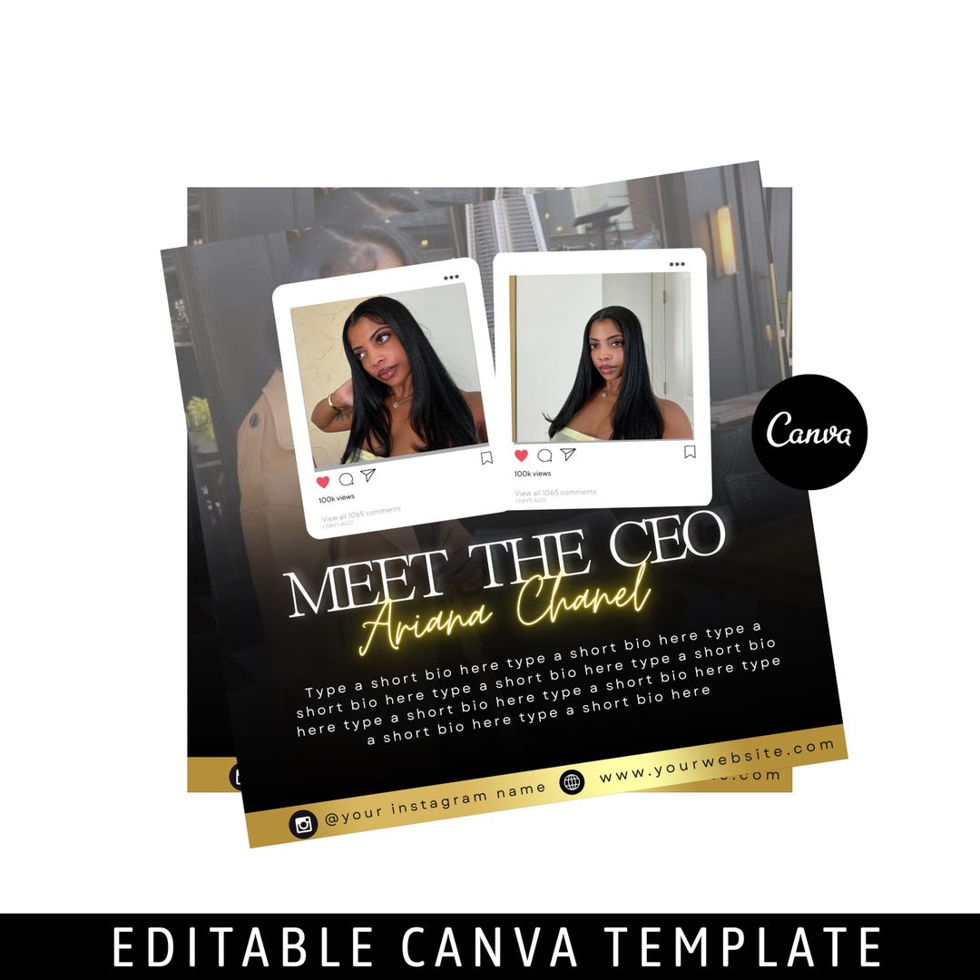 DIY Meet the CEO Flyer Template - Entrepreneur Flyer - Meet the Owner ...