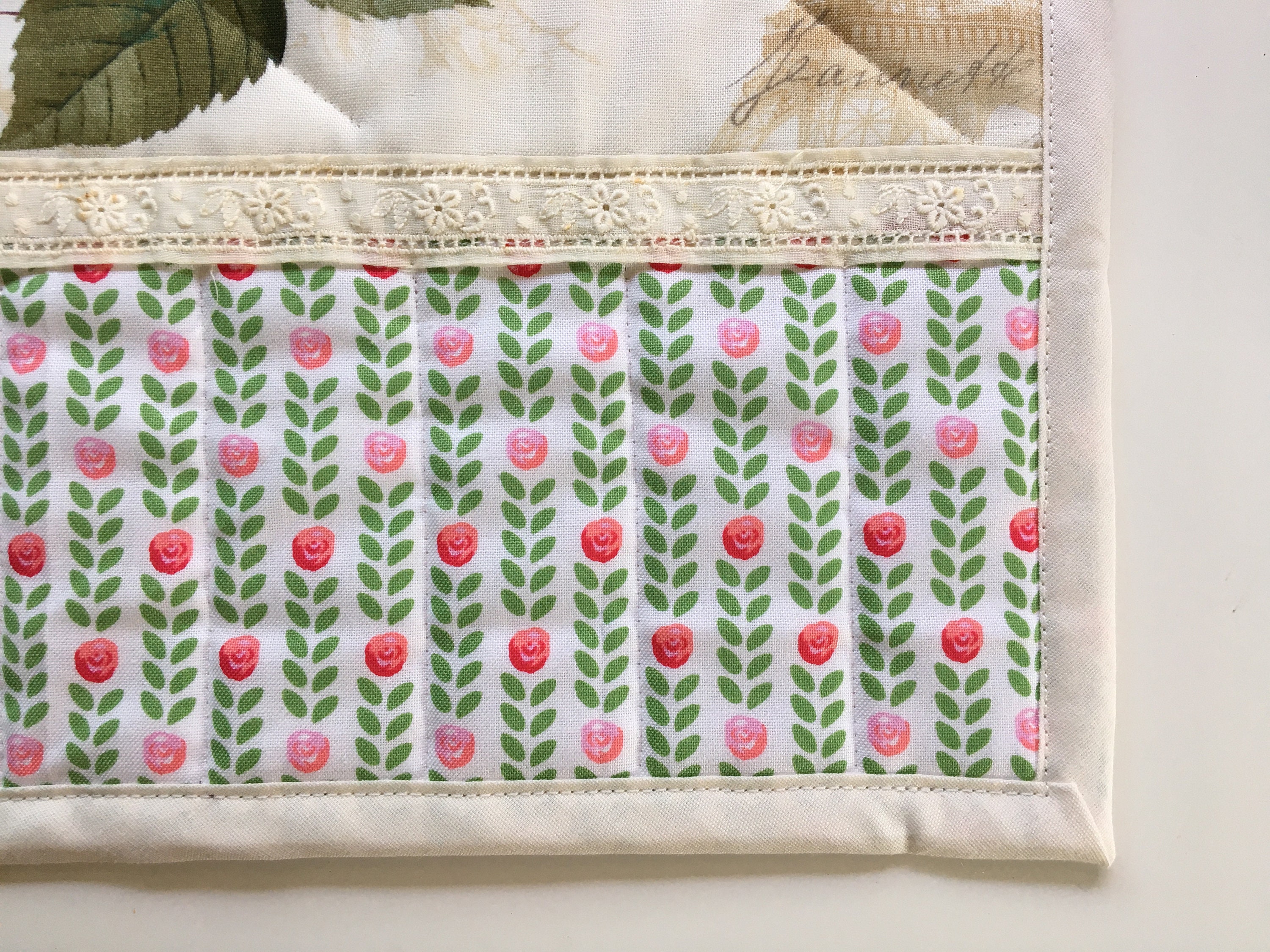 French Themed Dressing Table Topper With Vintage Lace, Grandmother's ...