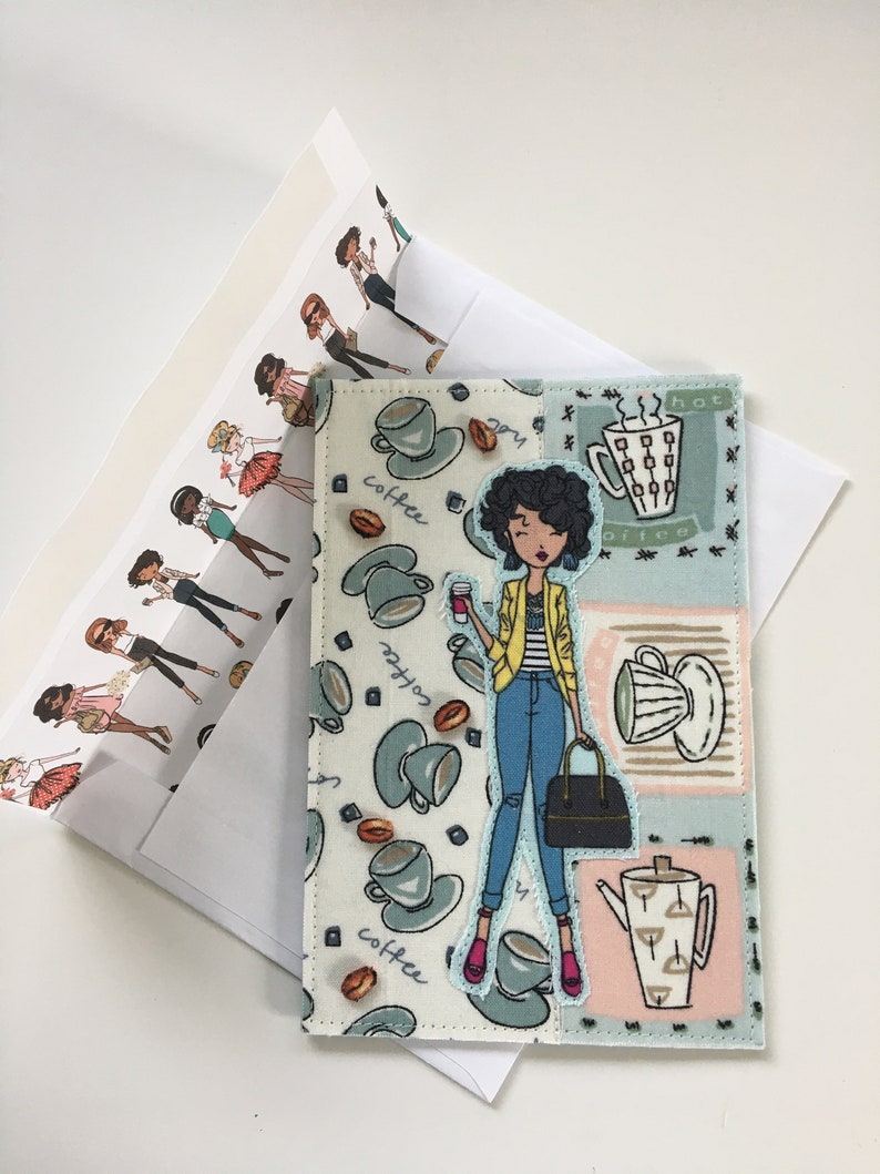 Girly Girl Fabric Postcards/diva Greeting Cards - Etsy