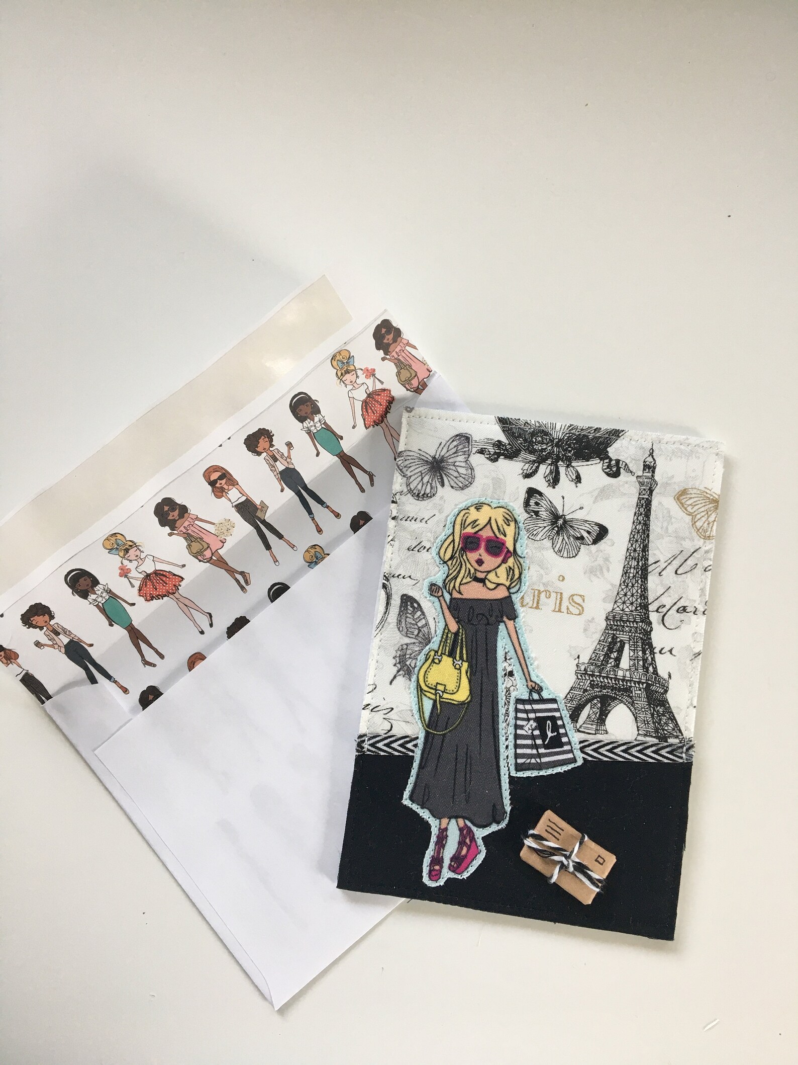 Girly Girl Fabric Postcards/diva Greeting Cards - Etsy