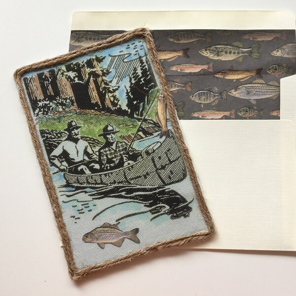 Fishing Postcard - Etsy