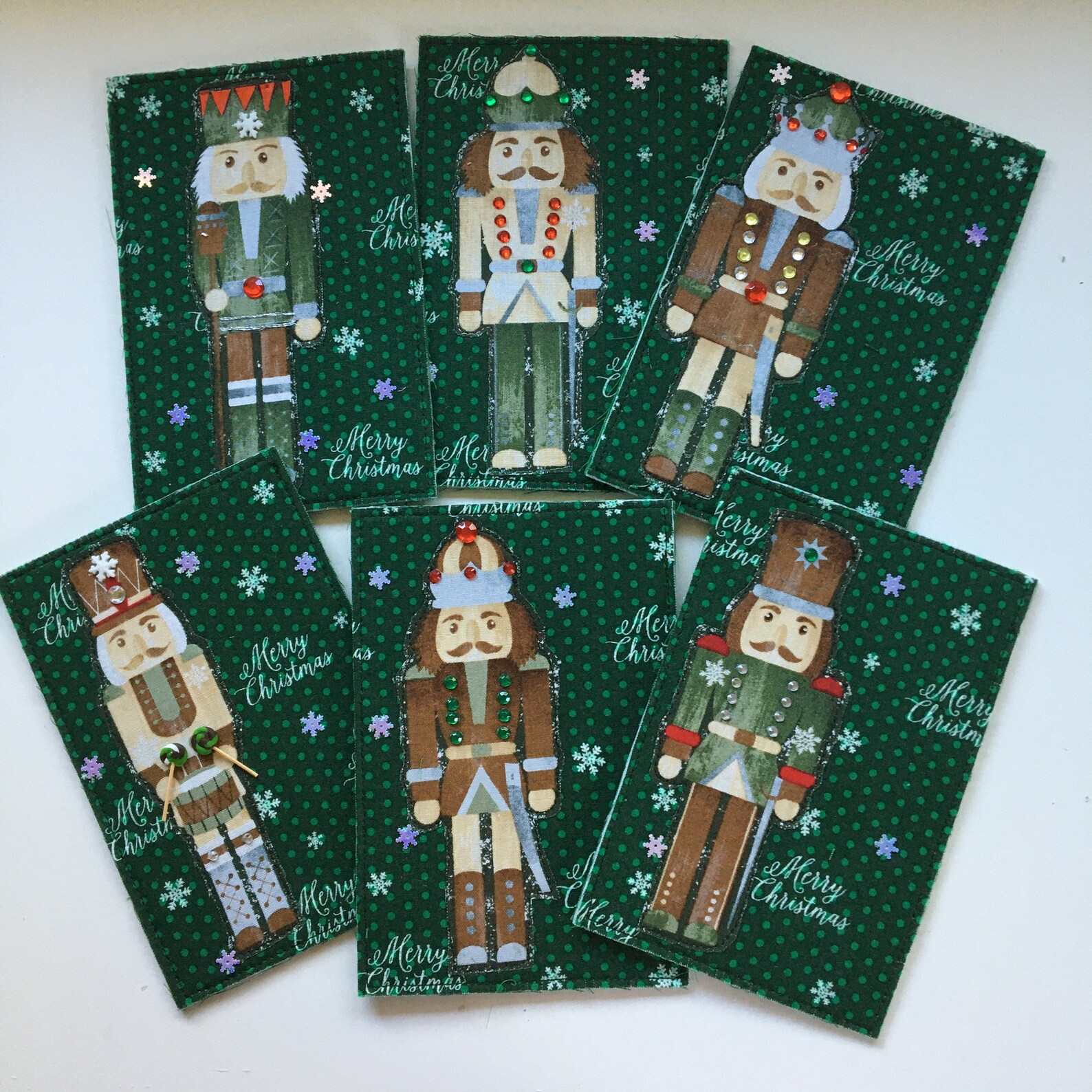 Nutcracker/toy Soldier Fabric Postcards/christmas Nutcracker - Etsy