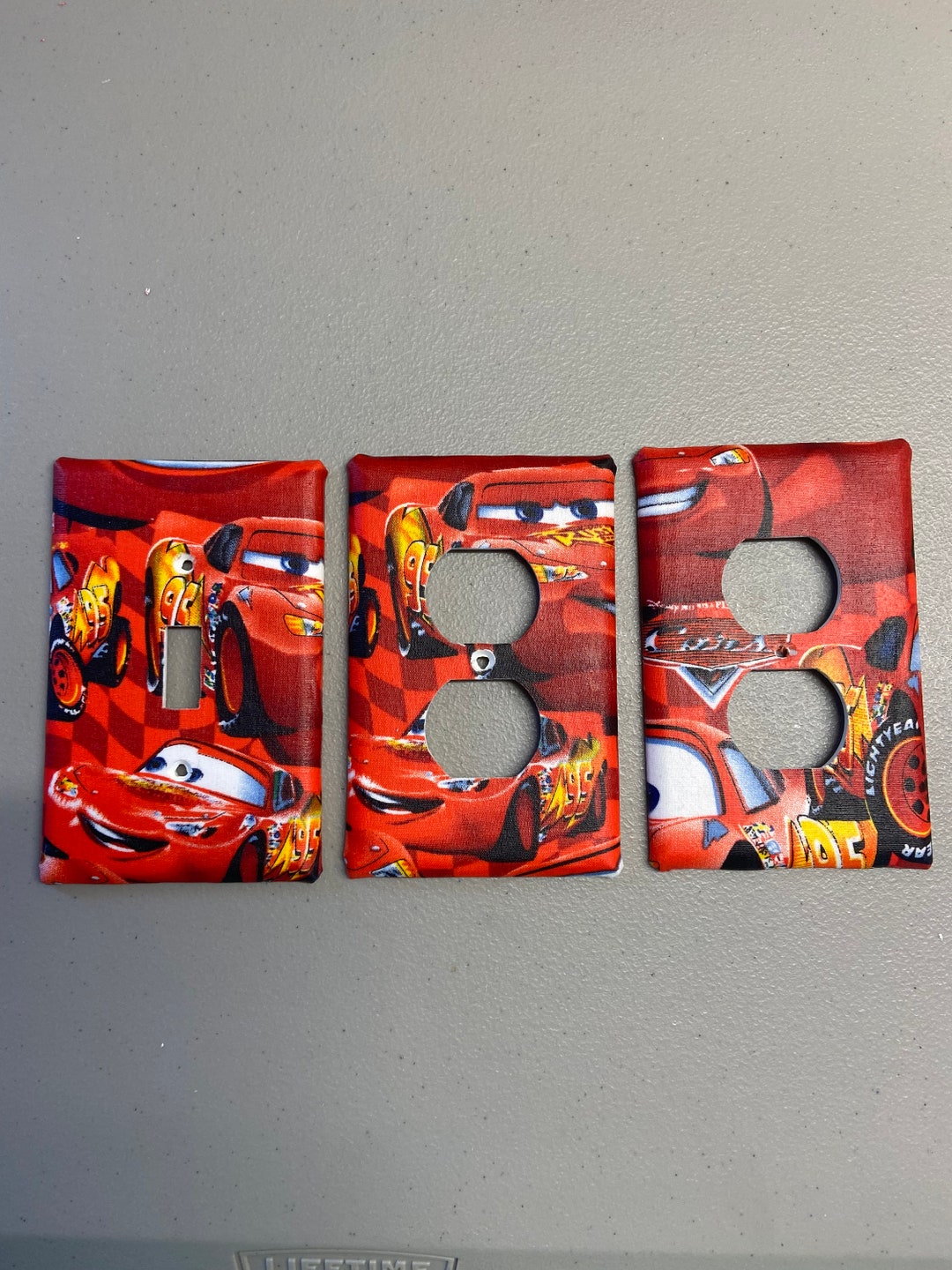 Disney Cars Lighting Mcqueen Single Light Switch Outlet Cover Decor ...