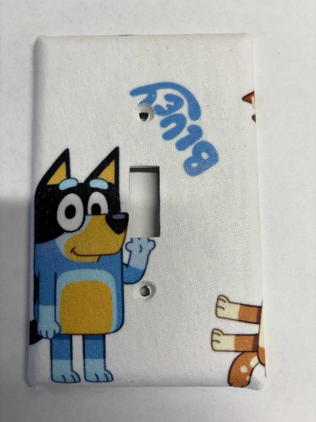 Bluey Dog Cartoon Single Light Switch Outlet Cover Decor Decoration ...