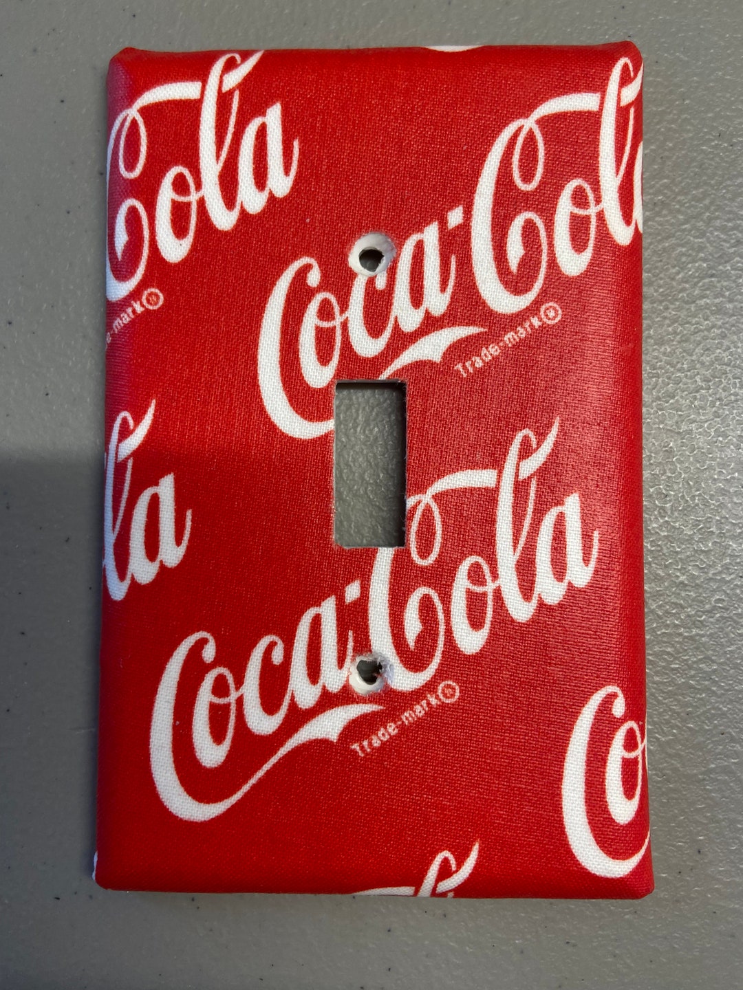 Coke Coca Cola Red White Single Light Switch Outlet Cover Decor ...