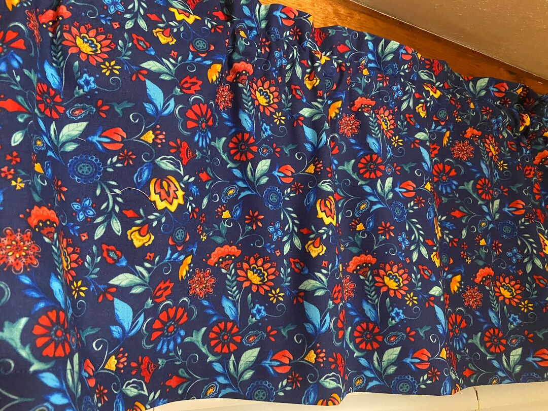 Pioneer Woman Maize All Over Floral Flower Bedroom Kitchen Window ...