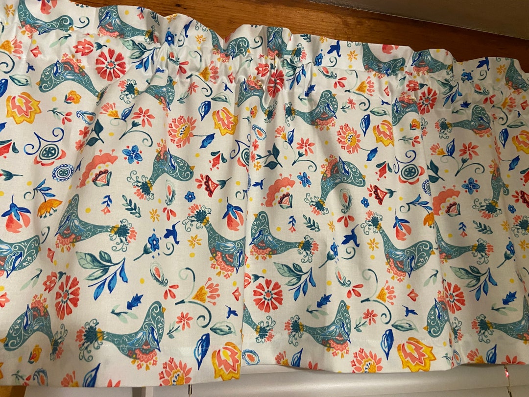 Pioneer Woman Maize Floral Flower Bedroom Kitchen Window Topper ...