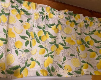 Citrus Curtain Panel Dear Clementine Lemons by Crystal_walen - Etsy