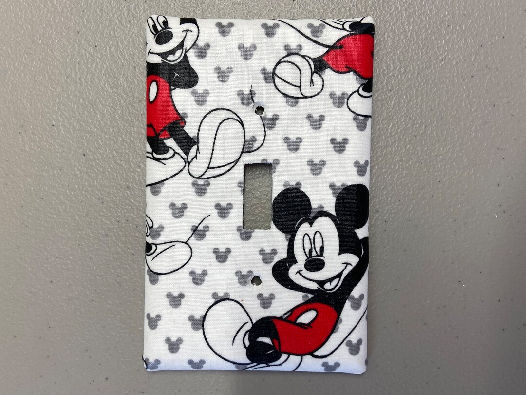 Mickey Mouse Single Light Switch Outlet Cover Decor Kitchen Dining Room ...