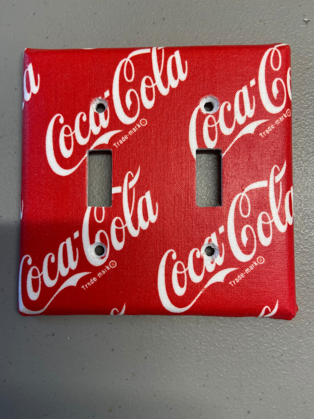 Coke Coca Cola Red White Double Light Switch Outlet Cover Decor ...
