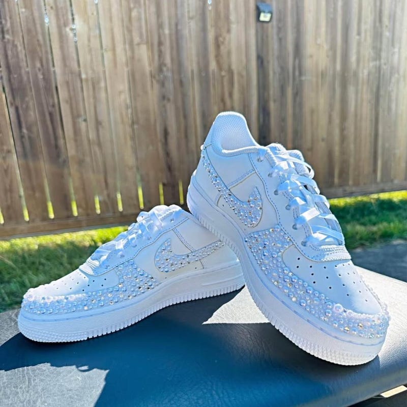 Bling Air Force Ones - Etsy