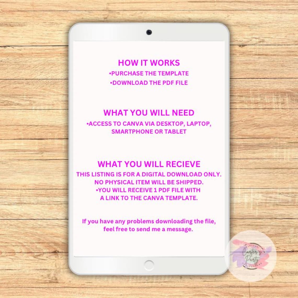 Kids Birthday Coloring Placemat: Party Activity Sheet (digital Download ...