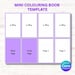 Blank Mini Coloring Book Template: A4 Foldable Design (digital Download ...