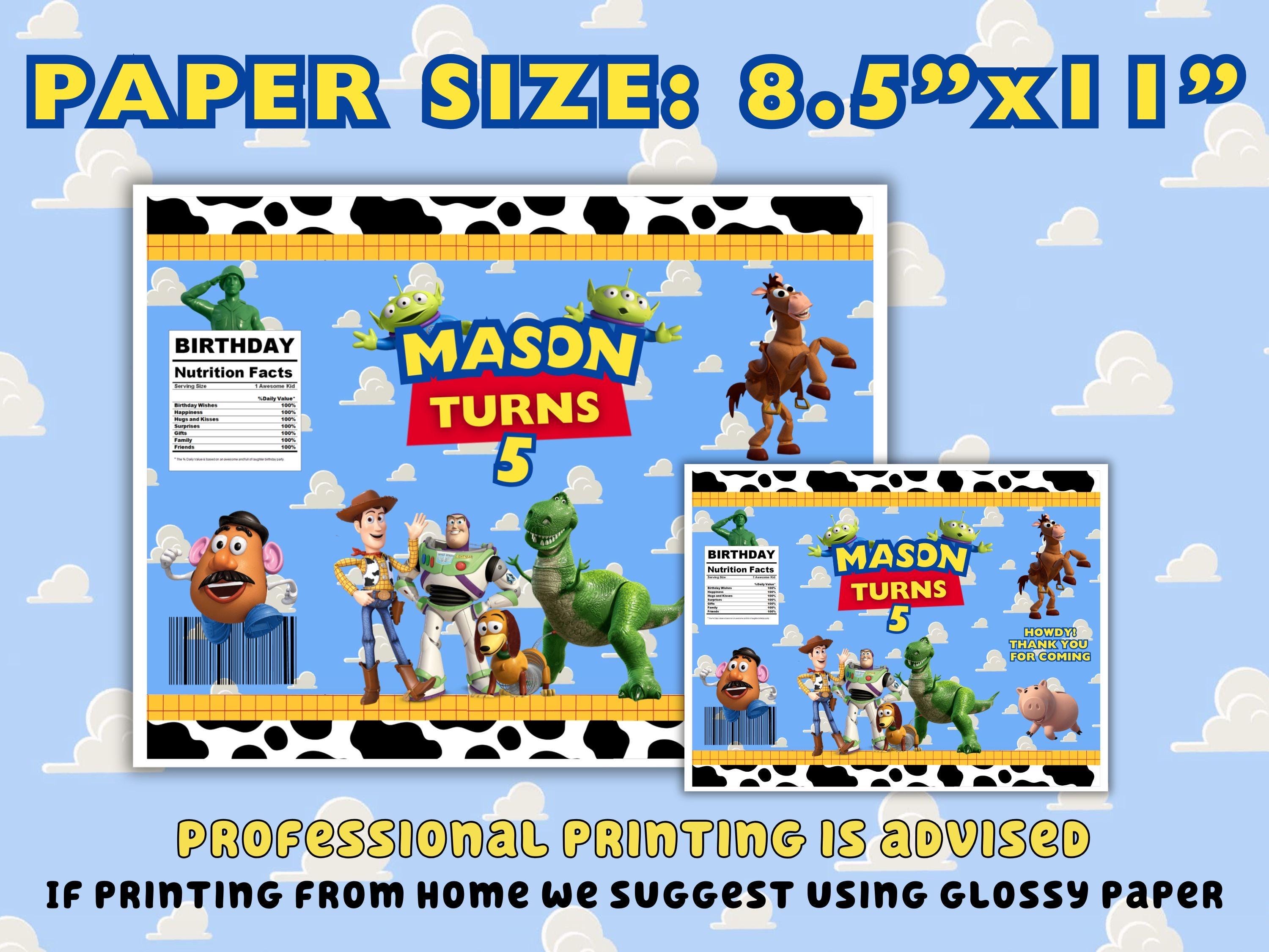 Toy Story Favor Chip Bags-custom Chip Bags-printables-digital-toy STORY ...