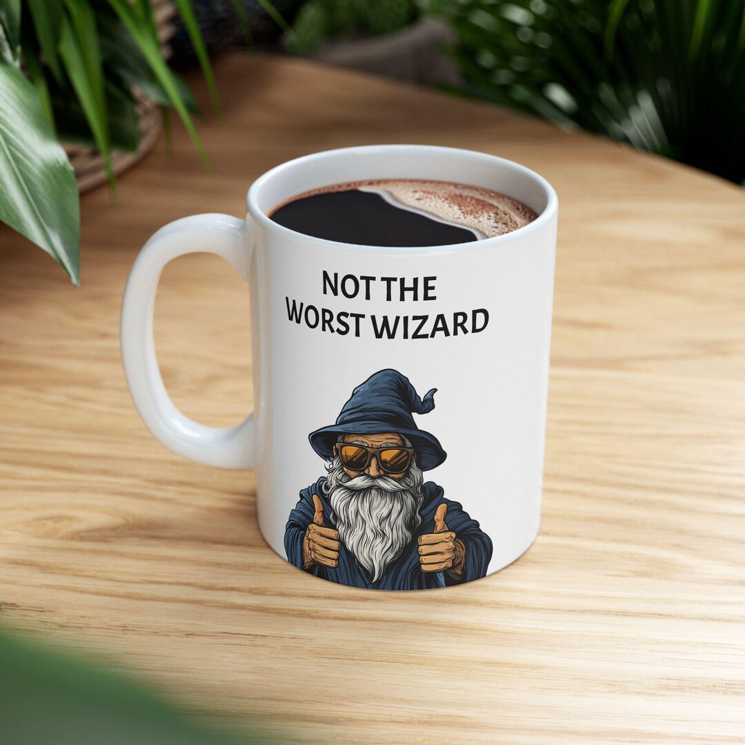 DND Mug, Not the Worst Wizard - Dungeons and Dragons Coffee Cup, Gaming ...