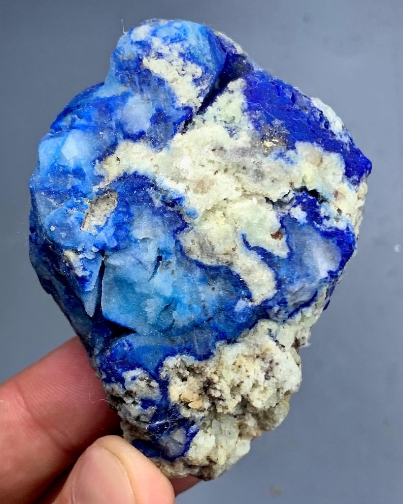 132g Vibrant Afghanite Crystal With Pyrite Inclusions – Rare Blue ...