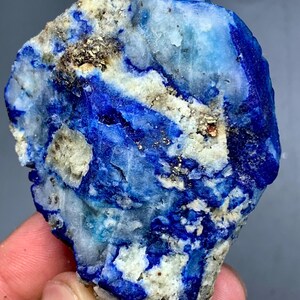 132g Vibrant Afghanite Crystal With Pyrite Inclusions – Rare Blue ...