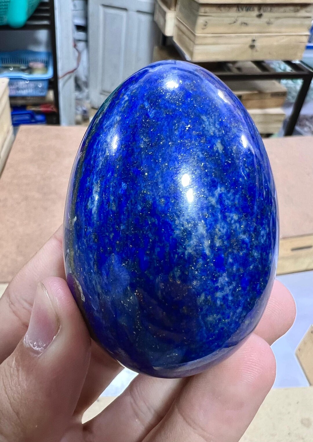 170g Lapis Lazuli Polished Egg From Afghanistan - Etsy