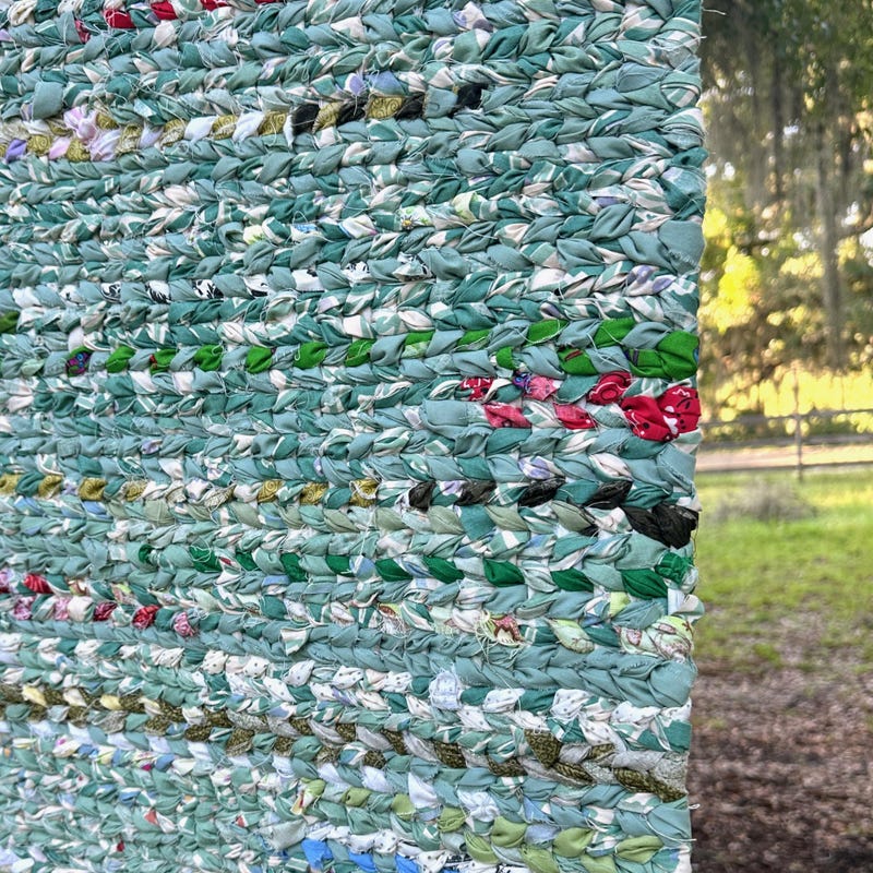 Handmade Rag Throw Rug - Etsy