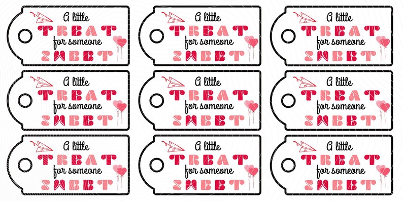 Valentine Treat Gift Tags - Etsy