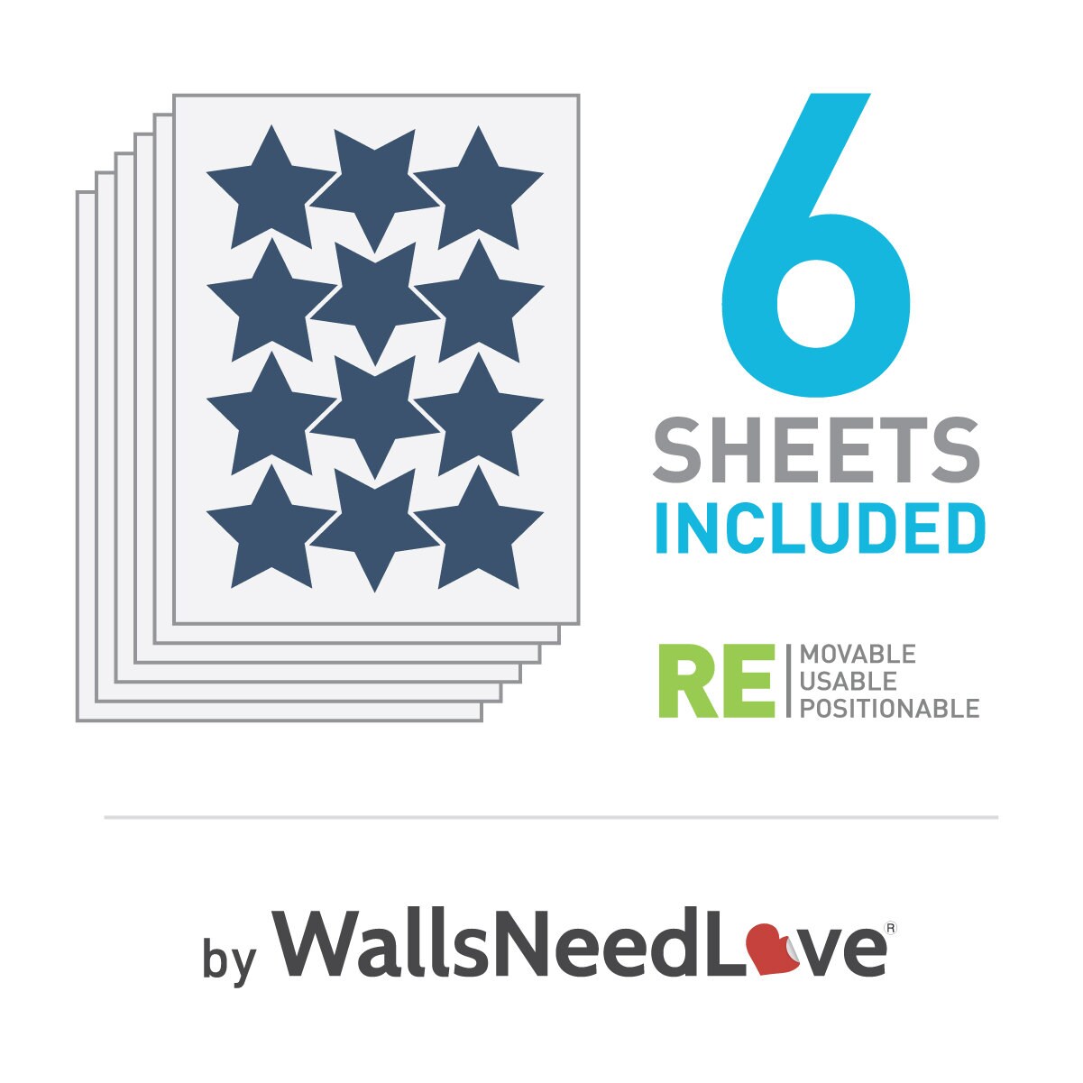 Classic Stars Wall Decals Mini Pack - Etsy