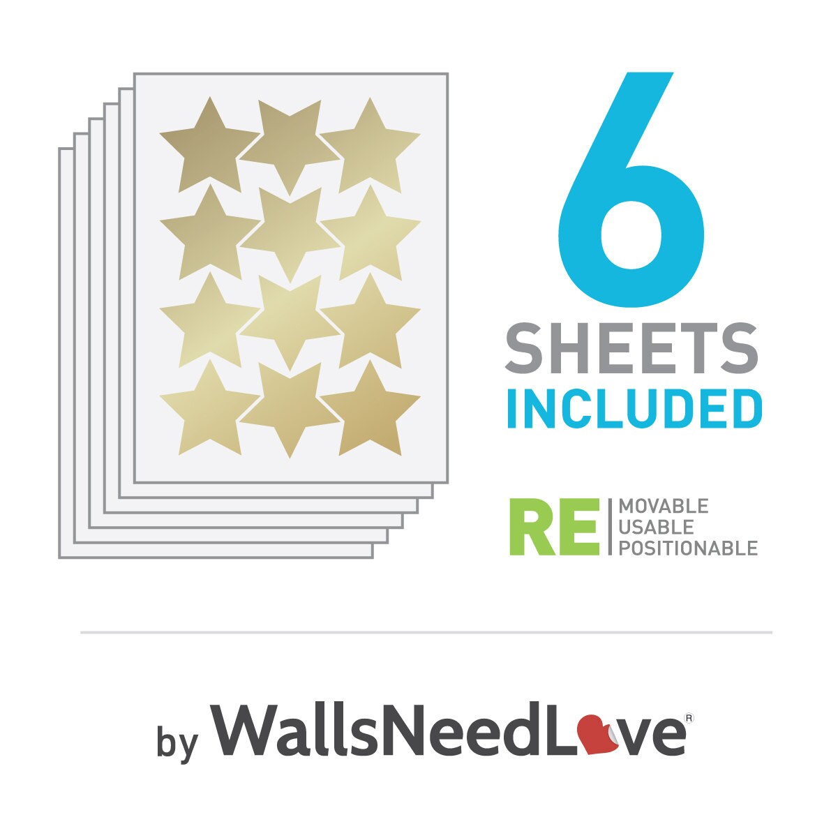 Classic Stars Wall Decals Mini Pack - Etsy