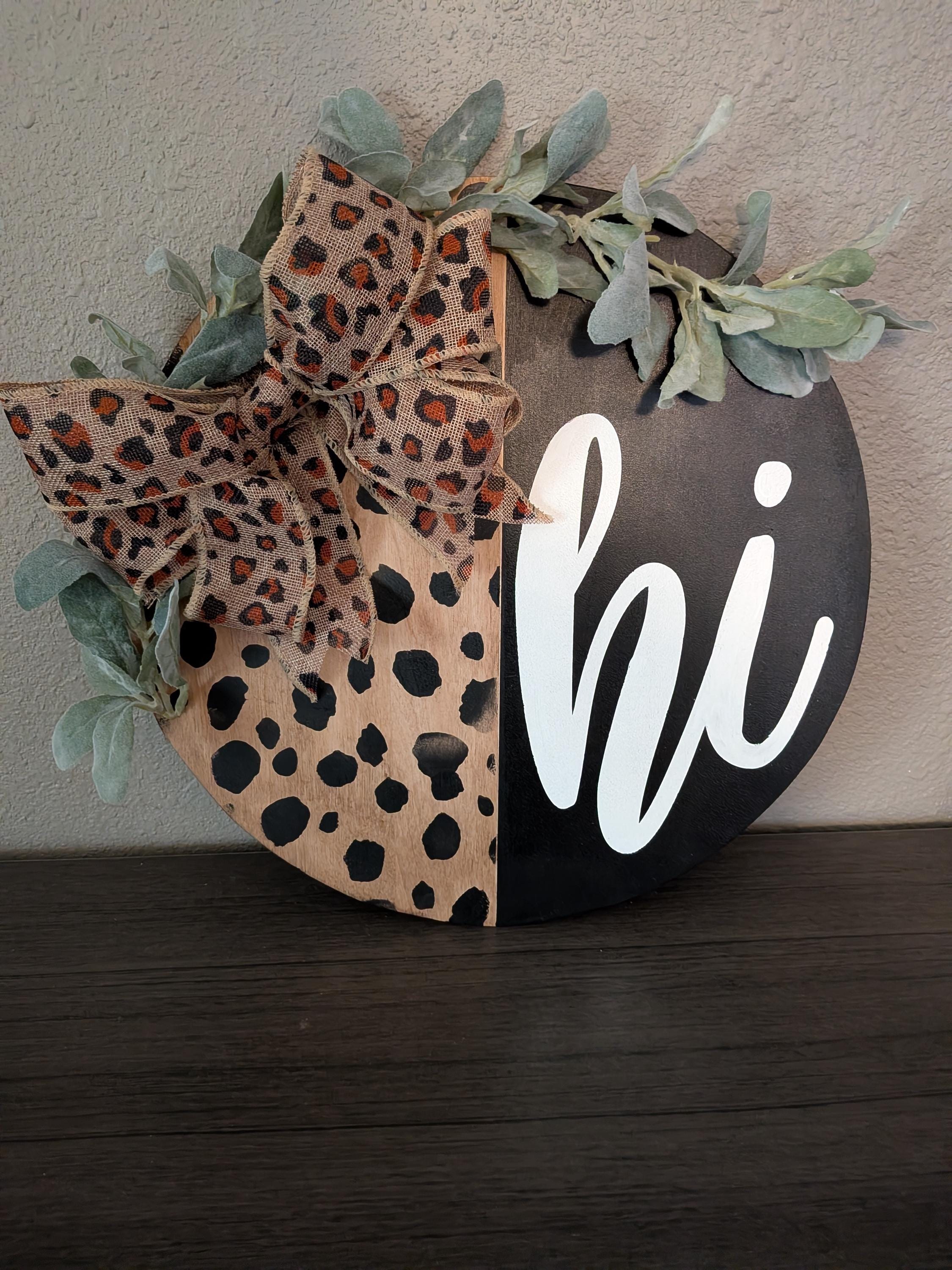 Hi Door Hanger - Etsy