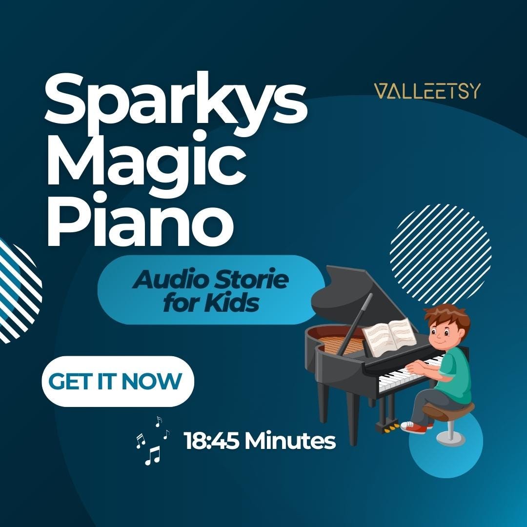 Sparkys Magic Piano | Kids Good Night Story | Audio Book | English ...