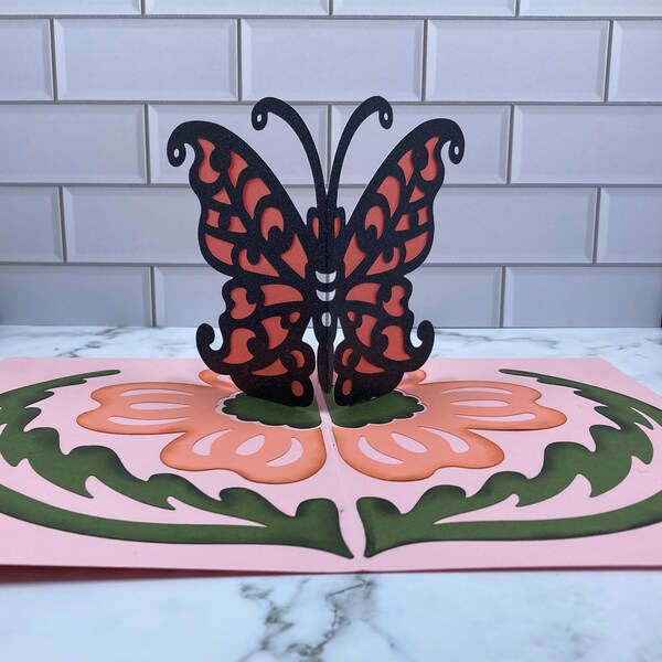 Butterfly Pop up Card - Etsy