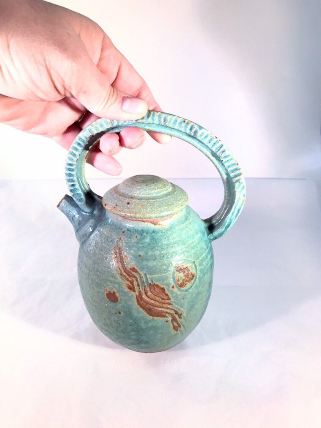 Turquoise Single Serve, Personal Teapot. Tea Lovers Tea Server. Tea Pot ...