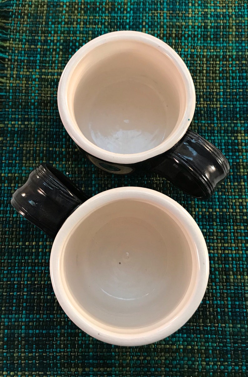 Coffee Mug With Kisses. Wheel Thrown Cup Made With Red Earthenware Clay ...