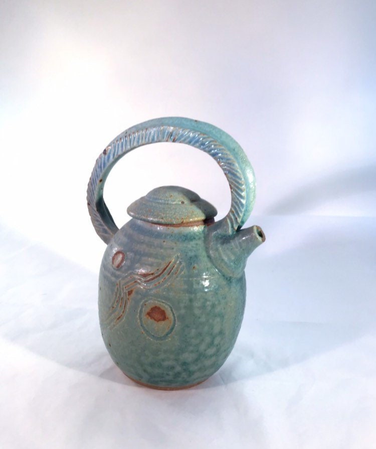 Turquoise Single Serve, Personal Teapot. Tea Lovers Tea Server. Tea Pot ...