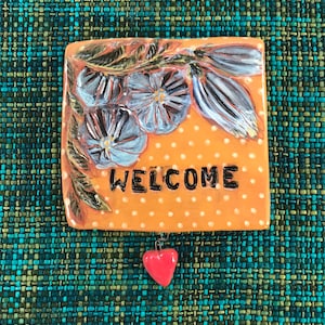 Wall Tile for Hanging Near Your Door to Welcome Guests to Your Home. - Etsy