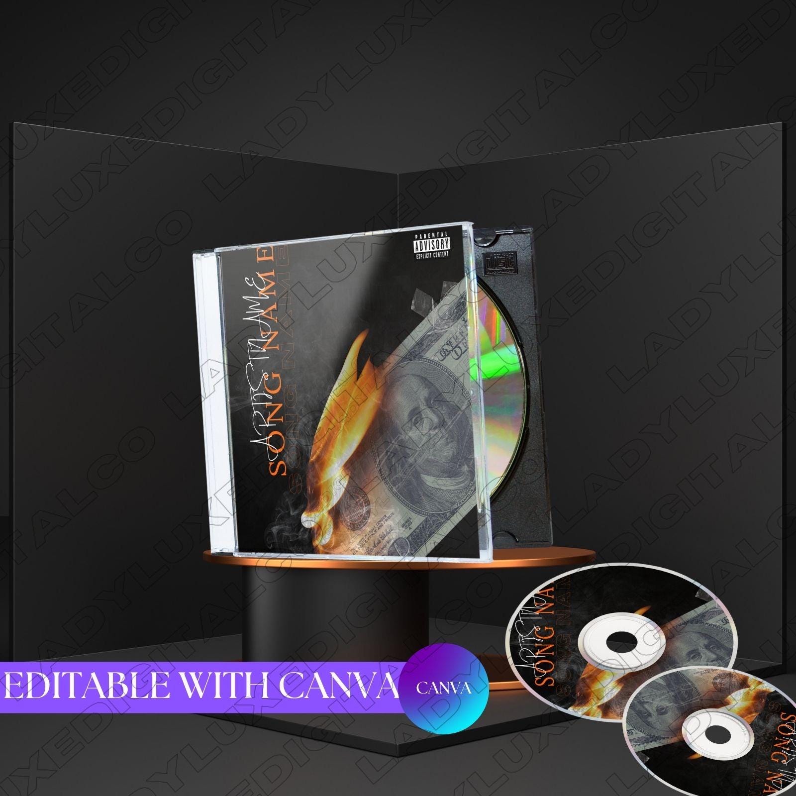 Editable Song Cover Template, Canva Template, DIY Flyer, Album Music ...