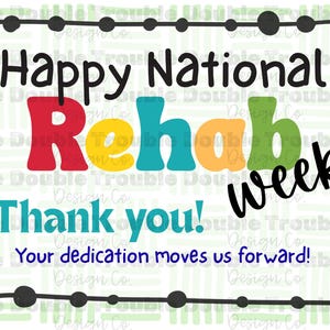 National Rehab Week Banner - Etsy